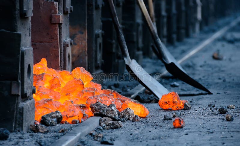 Coke Oven Battery in the Metallurgical Industry Stock Image - Image of ...