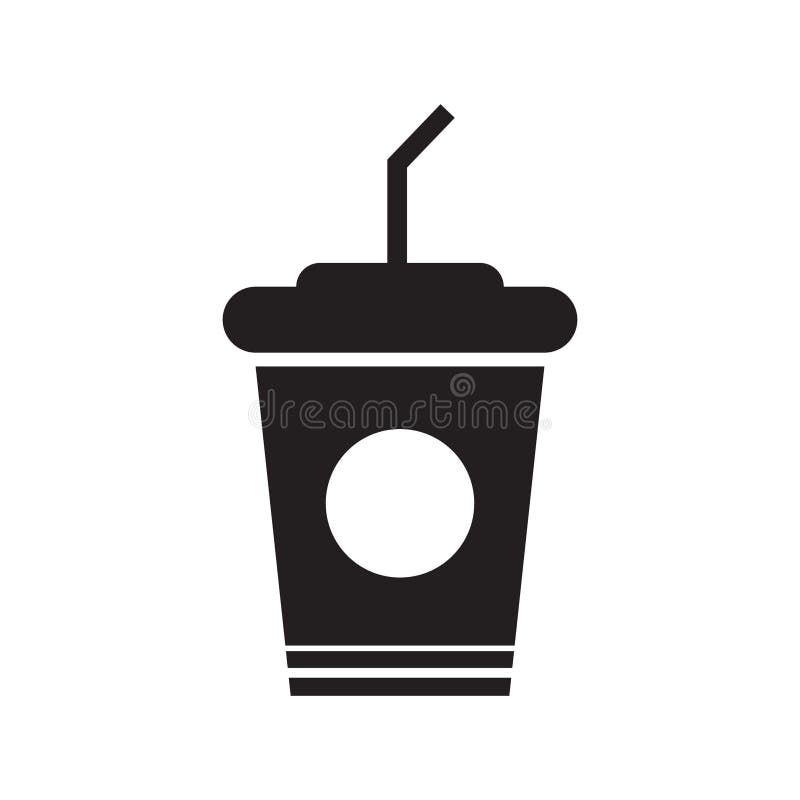 Coke in Takeaway Cup. Vector Illustration Decorative Design Stock ...