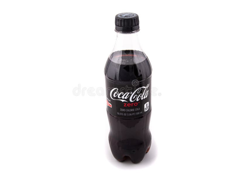 Coke Zero on White editorial stock image. Image of refreshment - 143754539