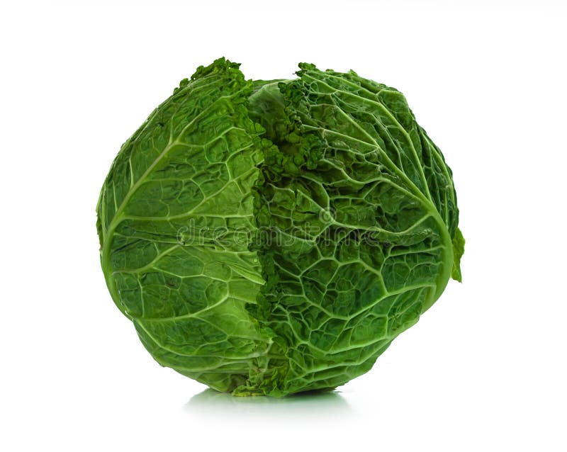 Col De Col Rizada Aislada En Un Fondo Blanco Imagen de archivo - Imagen ...