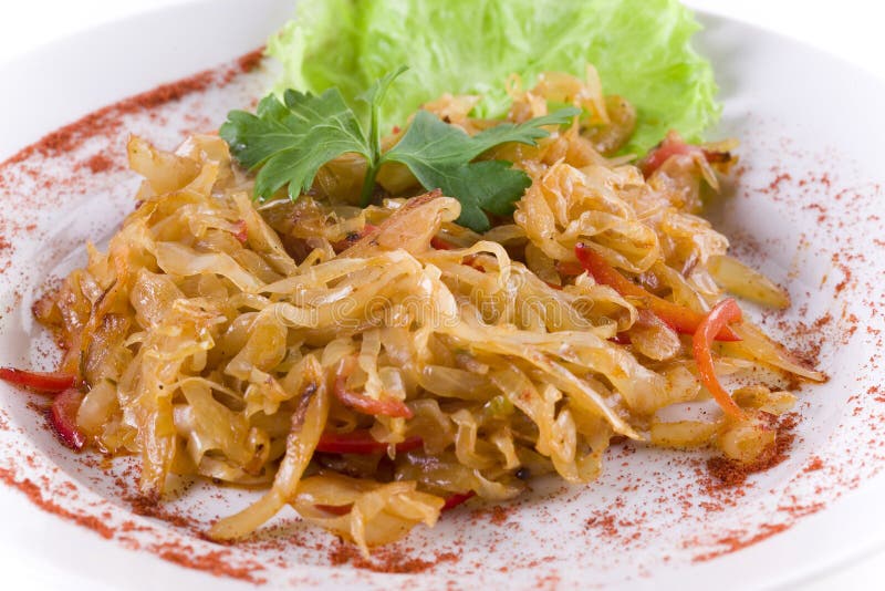 Col guisada foto de archivo. Imagen de chucrut, hambriento - 14150572