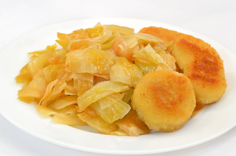 Col Guisada Con Las Pepitas Imagen de archivo - Imagen de alimento ...