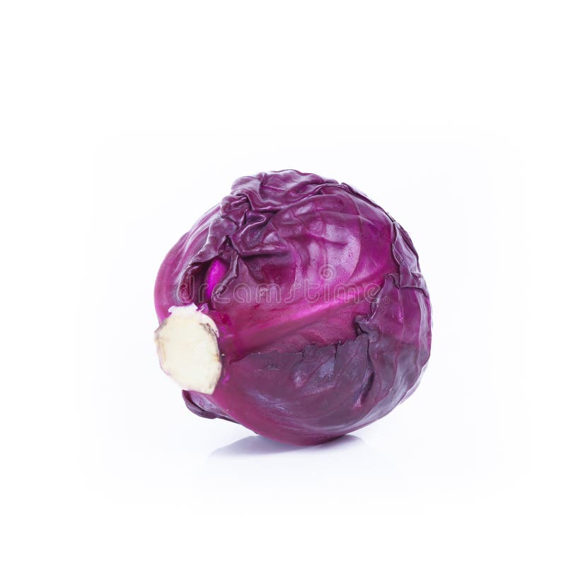 Col Roja Aislada En El Fondo Blanco Imagen de archivo - Imagen de ...