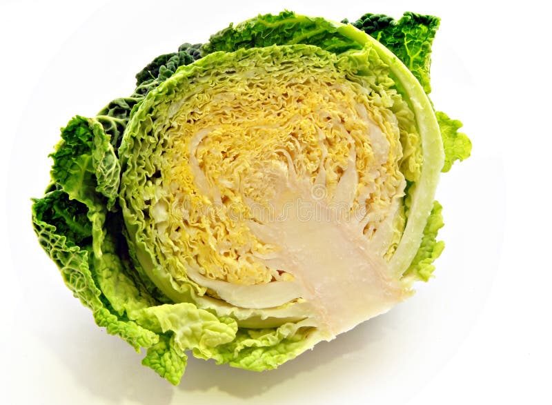 Col verde tajada foto de archivo. Imagen de coma, aislado - 17992066