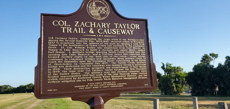 Col. Zachary Taylor Trail & Causeway Editorial Stock Photo - Image of ...