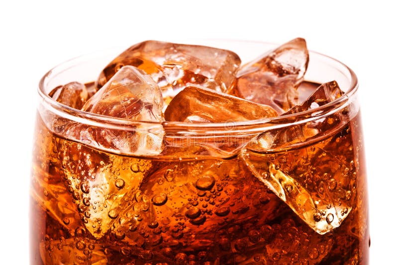 Cola splash isolated stock image. Image of reflection - 17288279