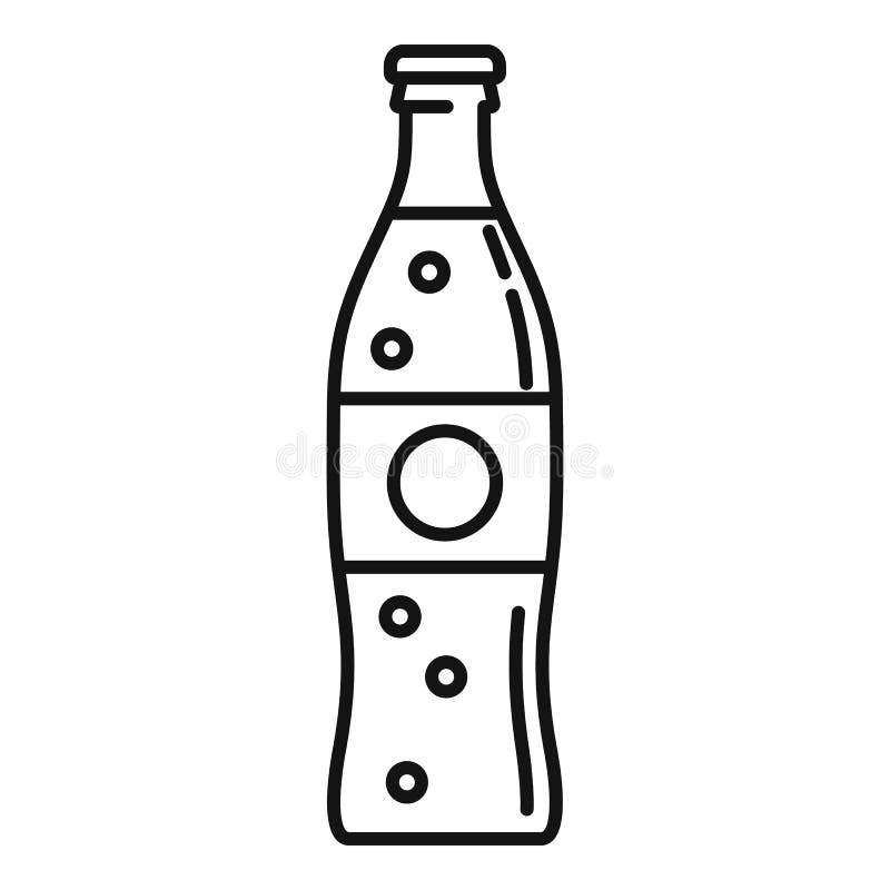 Cola Bottle and Cola Can Icon, Beverage Filled Vector Stock Vector ...