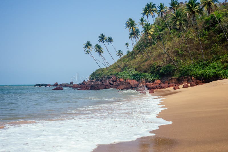 Cola Colva Beach in Paradise Goa Copyspase Stock Image - Image of ...