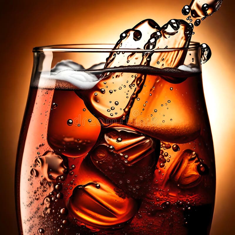 Cola Drink with Fizz - Ai Generated Image Stock Illustration ...