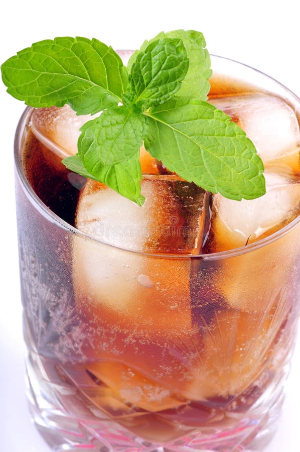 Cola drink with mint stock photo. Image of delicious - 11412498