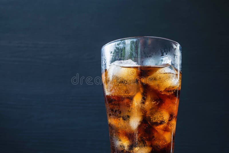 Cola Drinks and Black Soft Drinks. Stock Photo - Image of closeup, cola ...