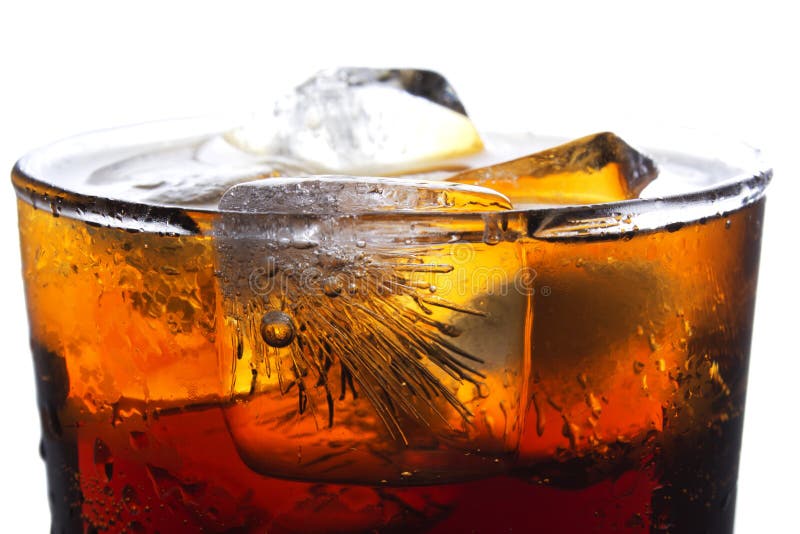 Cola and Ice stock image. Image of pour, frozen, cold - 29351491