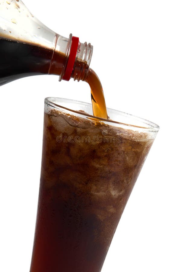 Pouring Soda stock image. Image of glass, pour, cola, hand - 67993
