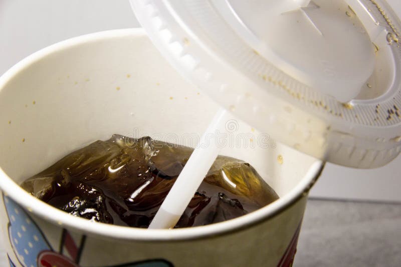 Cola soda in paper cup stock image. Image of fresh, soft - 144102821
