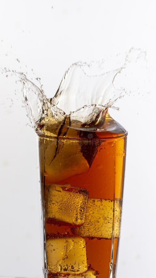 Cola Splash, There is Some Movement in the Splashes Close Up Stock ...