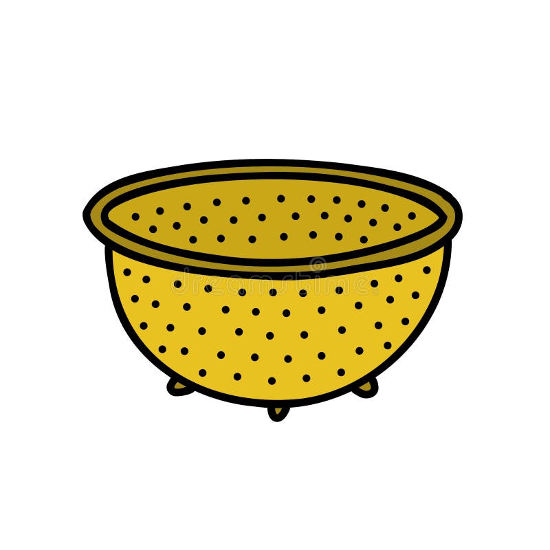 Colander Doodle Icon, Vector Color Line Illustration Stock Vector ...