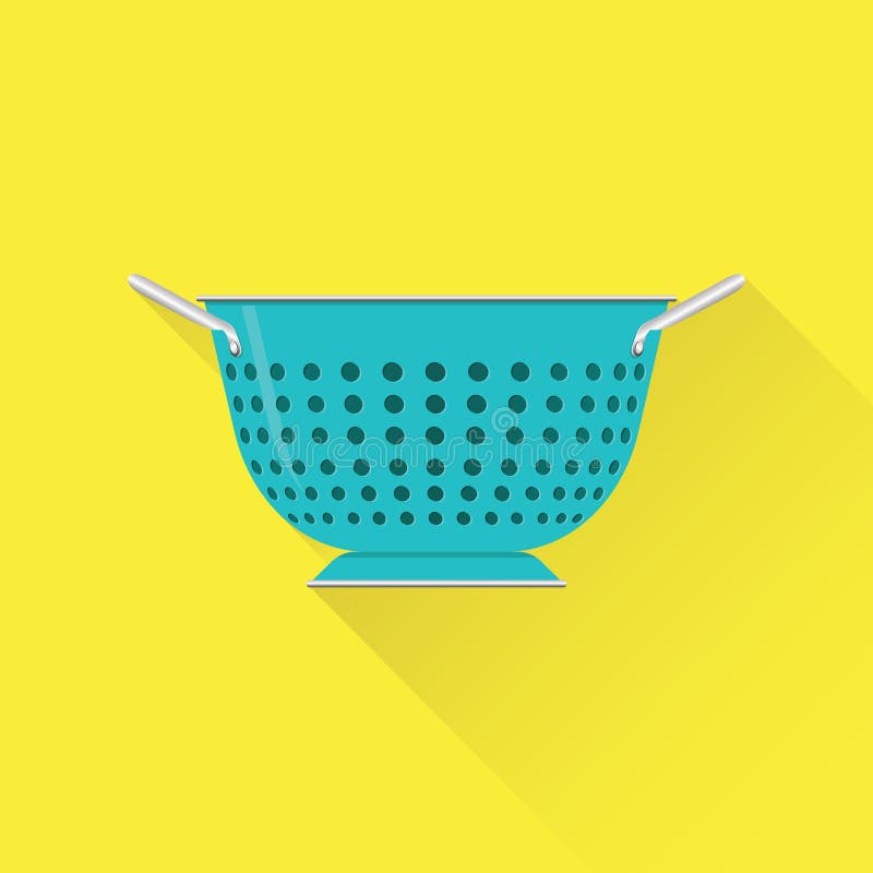 Colander Icon. Flat Design. Vector Illustration. Stock Vector ...