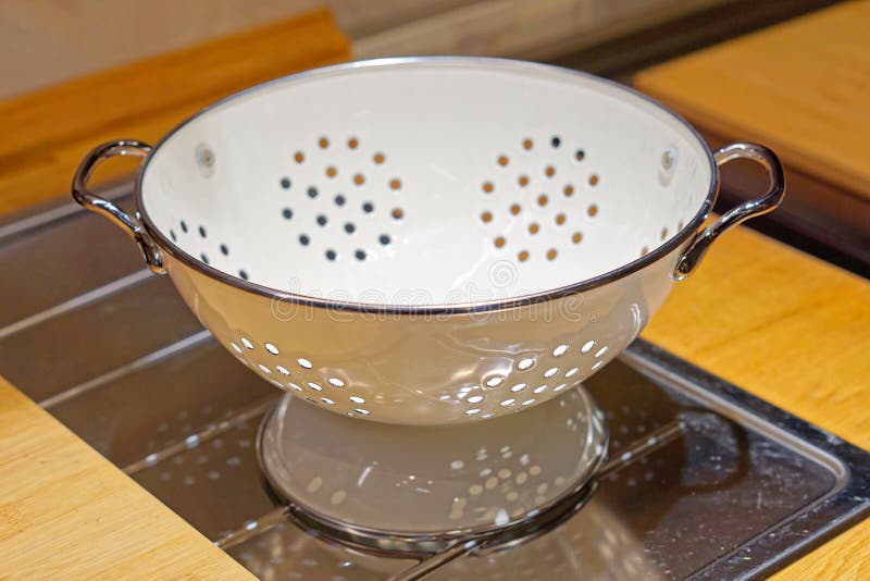 Colander stock image. Image of vintage, metal, retro - 192878391