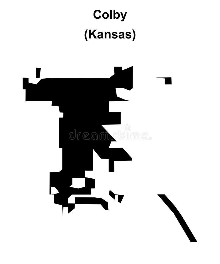 Colby Outline Map Stock Illustrations – 3 Colby Outline Map Stock ...