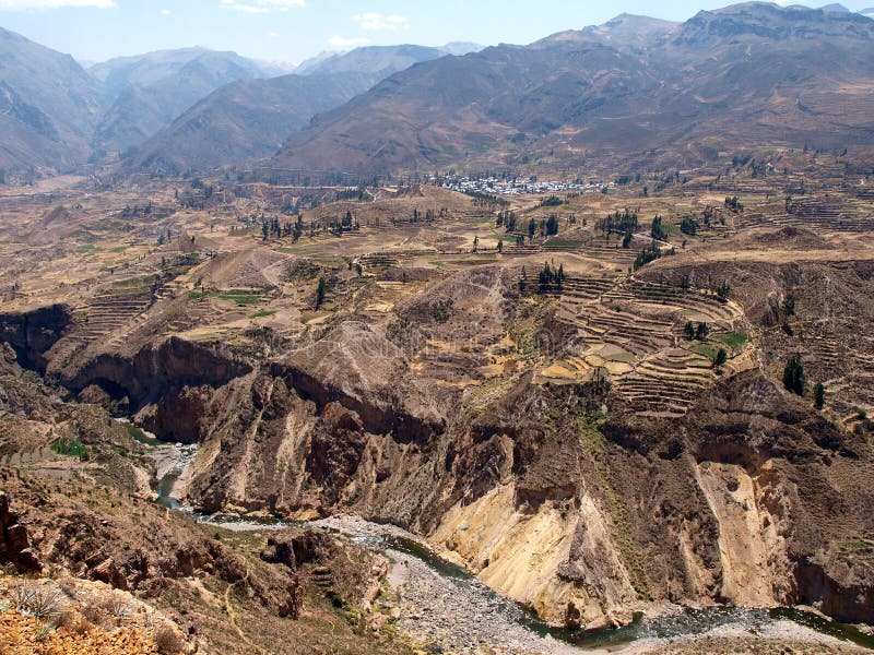 Colca Canyon stock image. Image of peru, mountains, edge - 16929305
