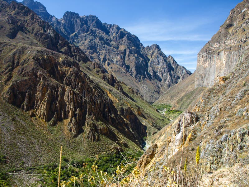 Colca Canyon stock photo. Image of colca, desert, hiking - 32894122