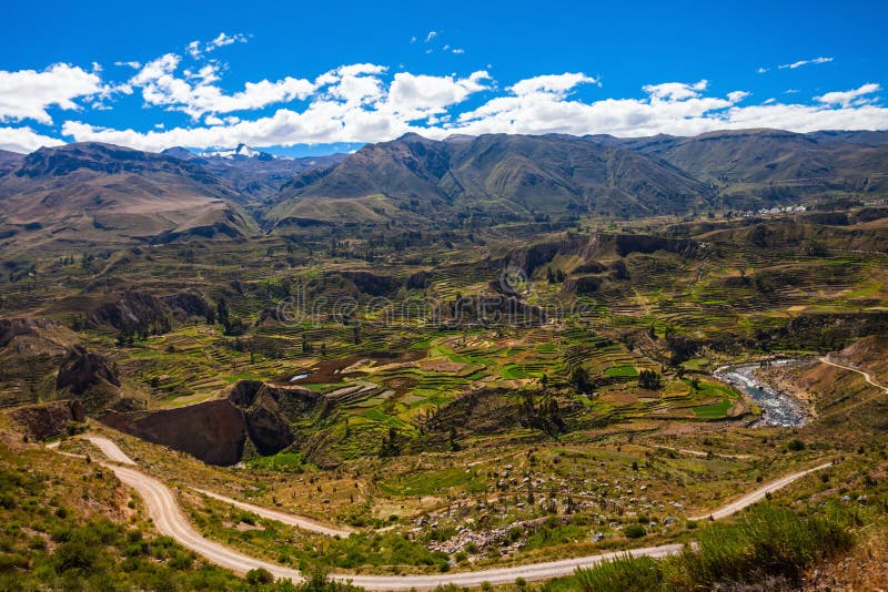 Colca Valley, Peru stock image. Image of panorama, cruz - 68143245