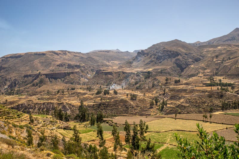 Terraces in the Hills of Peru Stock Photo - Image of peruvian, building ...