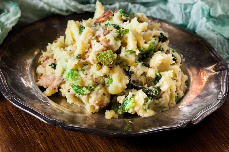 Colcannon, Traditional Irish Dish Stock Image - Image of homemade ...
