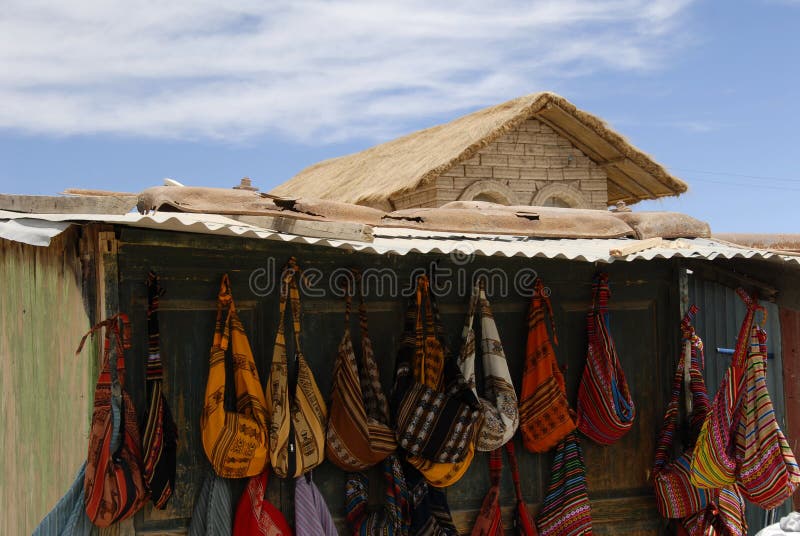 Colchani village stock photo. Image of uyuni, high, salt - 16760184