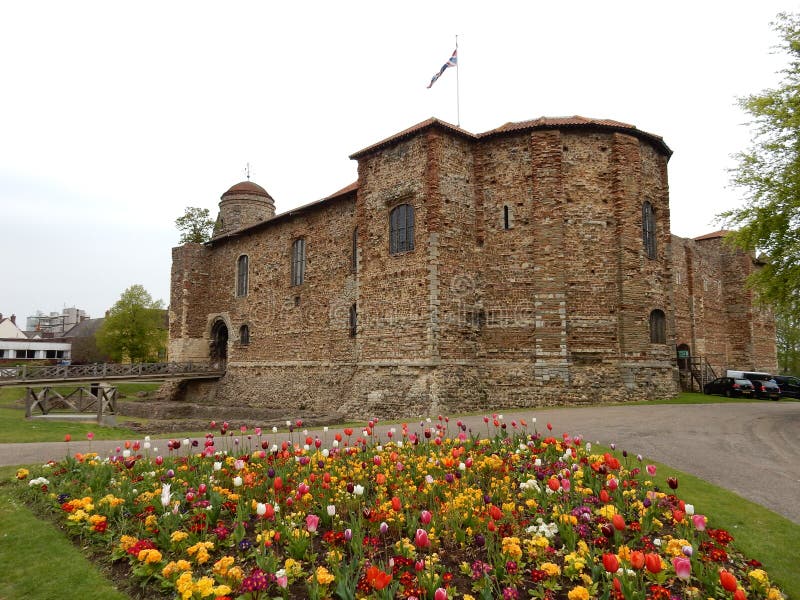 COLCHESTER CASTLE, COLCHESTER, ENGLAND, STORBRITANNIEN Arkivfoto - Bild ...