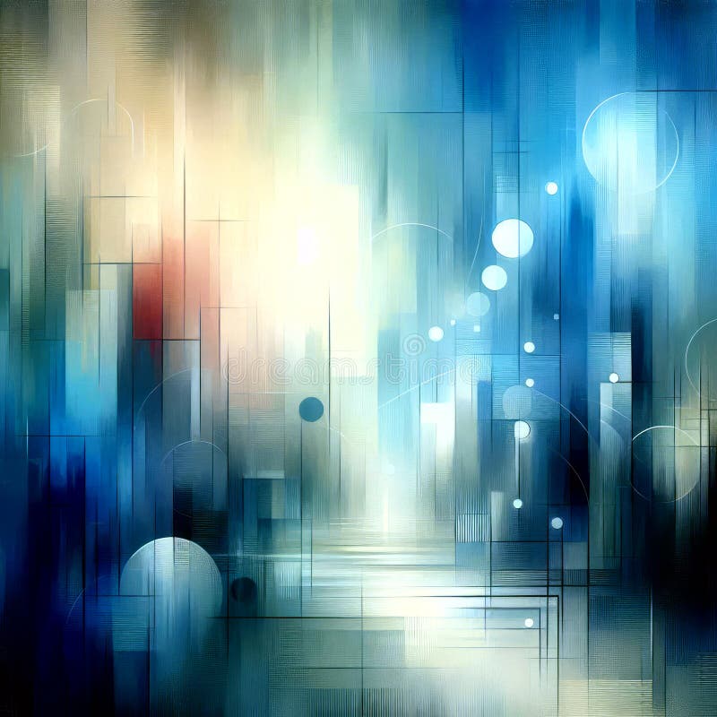 Ice-cold Abstract Meanders Illustration. Stock Illustration ...