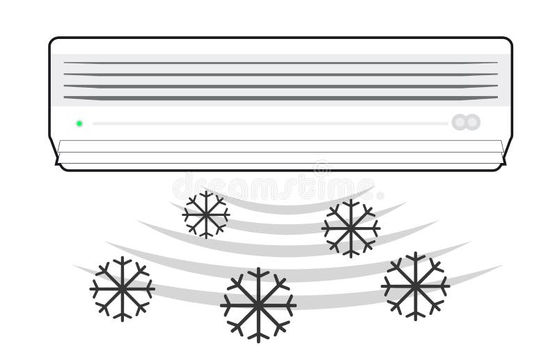 Cold air machine stock vector. Illustration of apparatus - 25622272