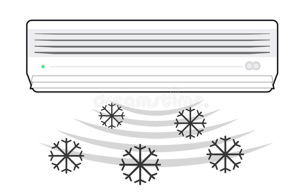 Cold air machine stock vector. Illustration of apparatus - 25622272