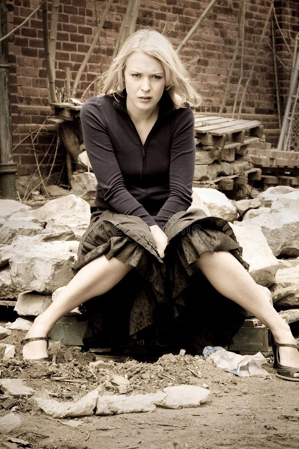 Cold, Angry and Hurt stock image. Image of beautiful, skirt - 2707583