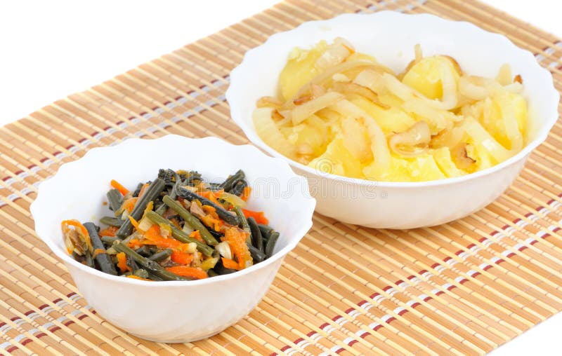 Cold Appetizer of Bracken Fern Stock Image - Image of aquilinum, slices ...