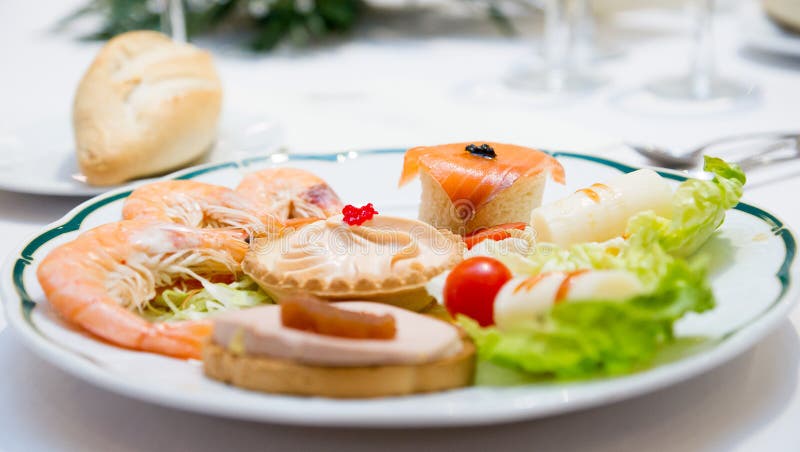 Cold Appetizers. Cold Snacks Stock Image - Image of table, salmon: 48772281
