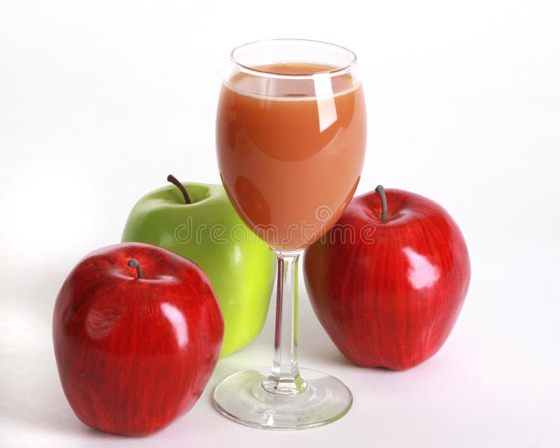Cold Apple Cider Isolated on White Stock Photo - Image of glass, juice ...