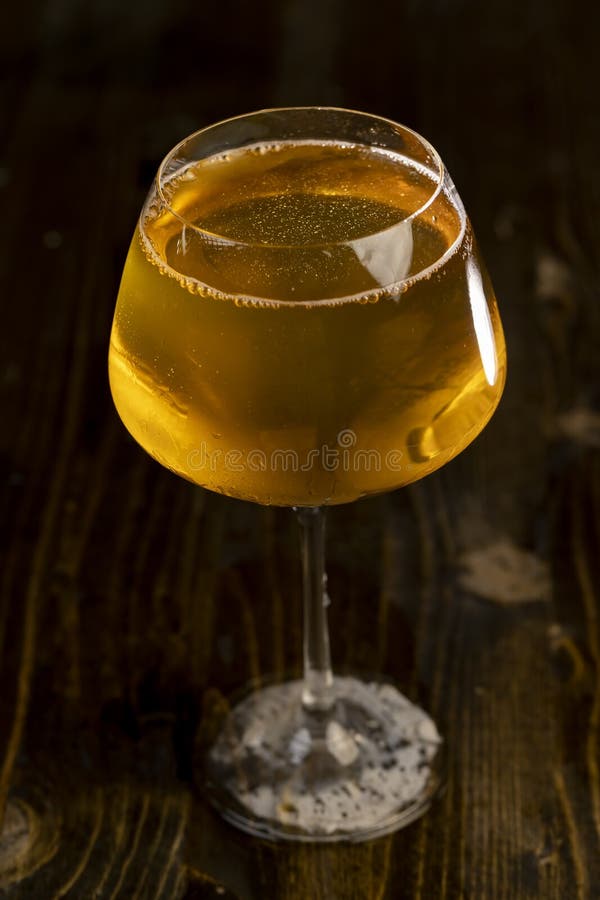 Cold Apple Juice Drink in a Clear Glass Stock Image - Image of juice ...