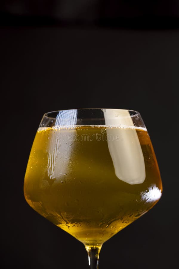 Cold Apple Juice Drink in a Clear Glass Stock Photo - Image of cider ...