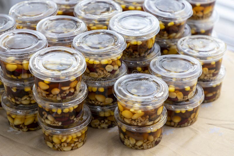 Cold Assorted Beans in Syrup is a Delightful Dessert Made by Combining ...