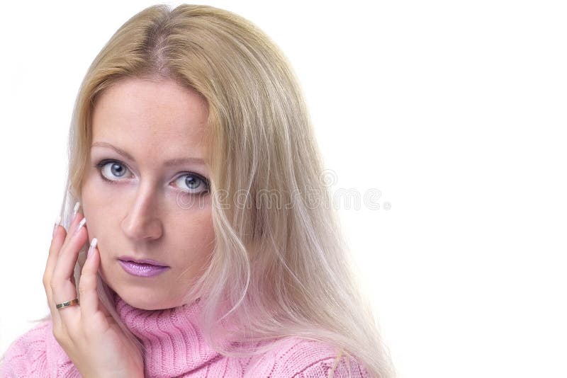 Cold beauty stock image. Image of feminine, cute, expressive - 288031