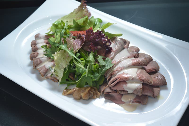 Cold Beef salad stock image. Image of salad, cheese, cubbage - 66835673