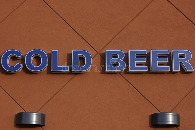 Cold Beer stock photo. Image of sign, cans, store, taste - 22748046