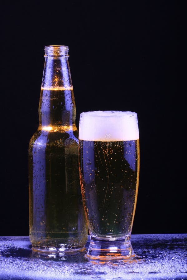 Cold beer stock photo. Image of cold, beer, bubles, liquid - 4690158