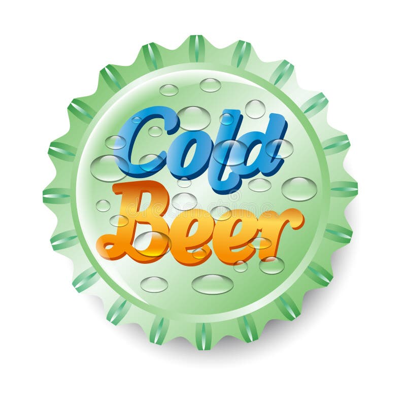 Cold beer stock vector. Illustration of badge, banner - 52477827
