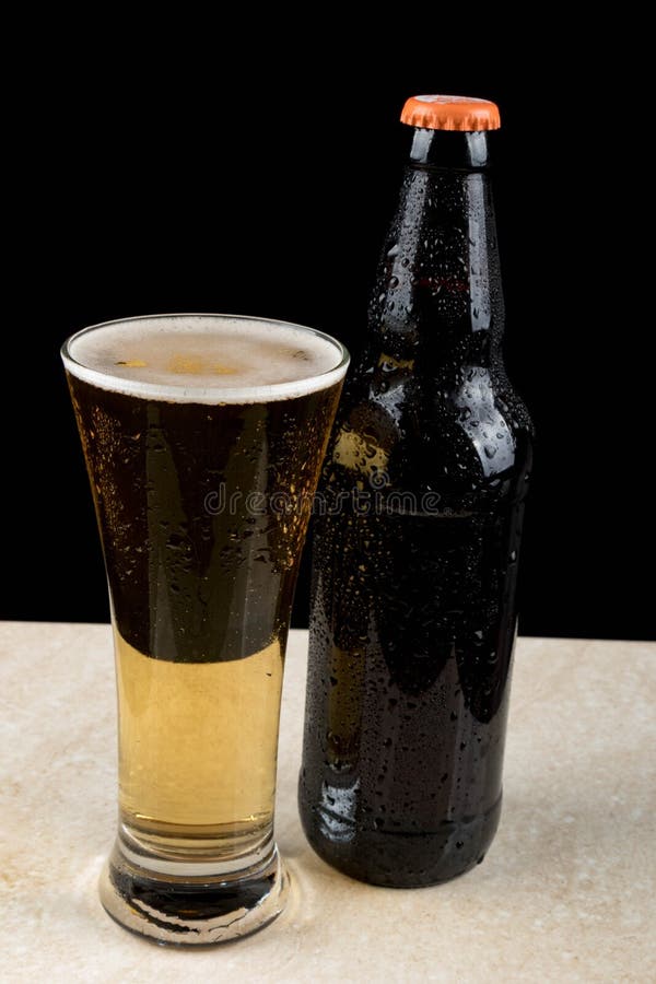 Cold beer stock image. Image of beer, refrigerated, water - 100127465