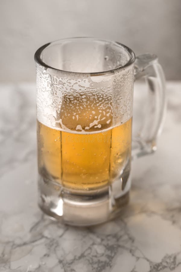 Cold Beer Concept on Marble Floor Stock Image - Image of material ...