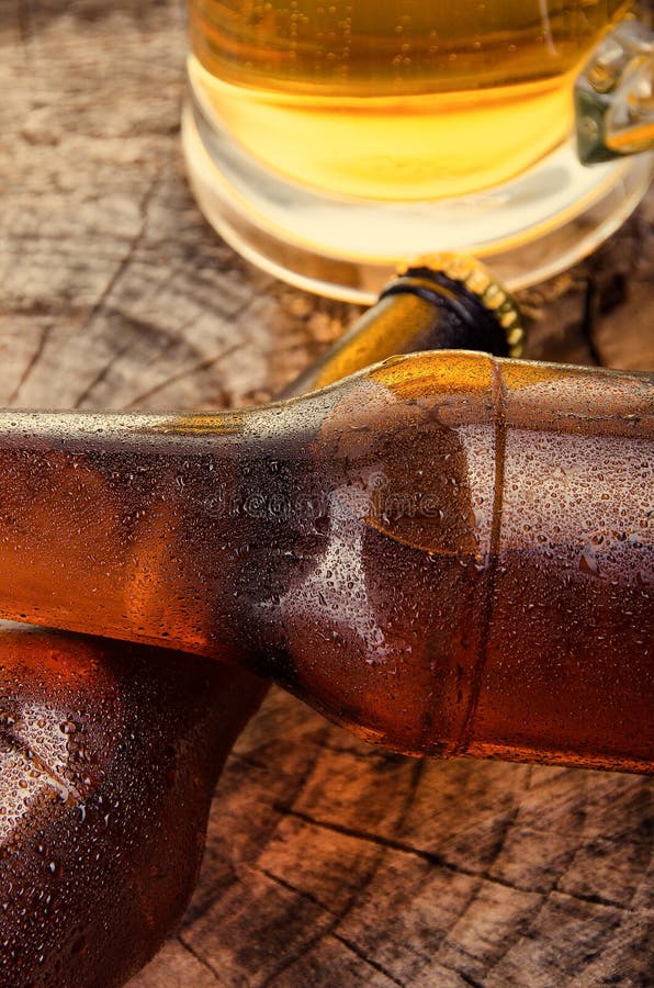 Cold Beer. Fresh Beer Concept Stock Photo - Image of bottle, close ...