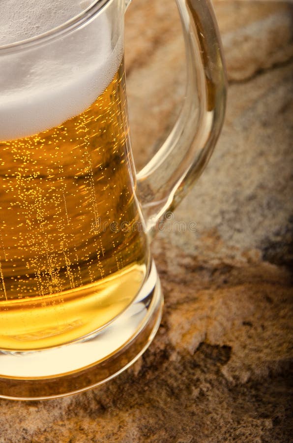 Cold Beer in Glass. Fresh Beer Concept Stock Photo - Image of ...