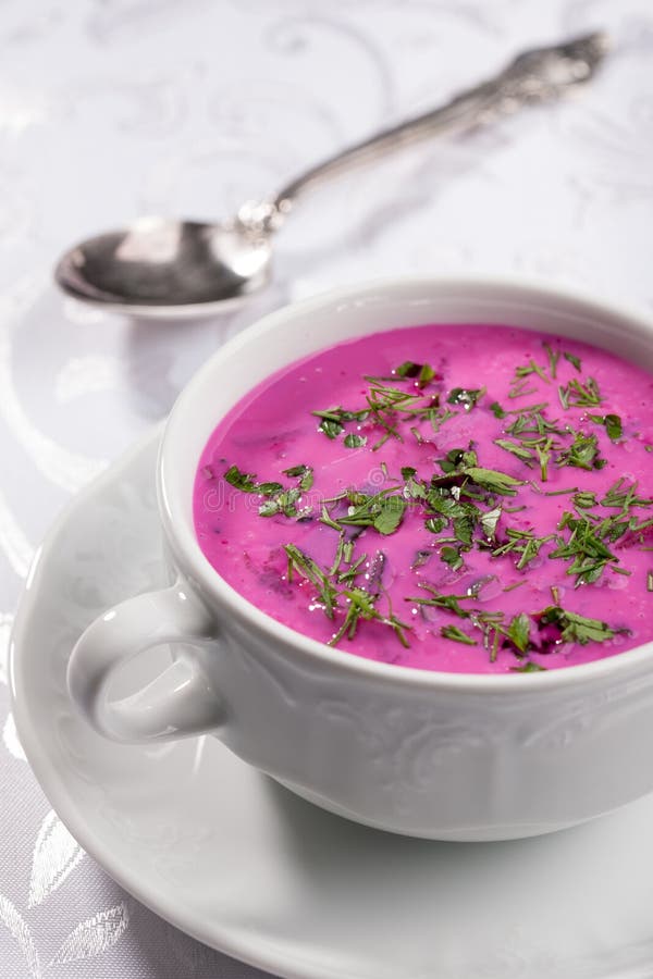 Cold beet soup stock image. Image of beet, cold, dinner - 33037889
